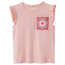 Yigga M&auml;dchen T-Shirt mit H&auml;keltasche