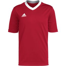 Fu&szlig;balltrikot adidas Performance "ENT22 JSY Y", Kinder, Gr. 176, rot (team power rot 2), Obermaterial: 100% Polyester, bestickt, V-Ausschnitt, Trikots Fu&szlig;balltrikot