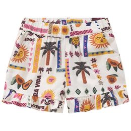 Topolino M&auml;dchen Leinen-Shorts mit Allover-Print