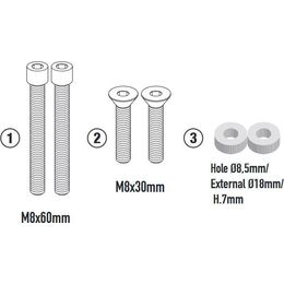 Givi Moto Guzzi V85 TT, SRA Montagesatz