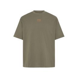 Rundhalsshirt Blend "Rundhalsshirt BHKyle Backprint", Damen, Gr. M, gr&uuml;n (dusty olive), Obermaterial: 100% Baumwolle CO., Shirts Rundhalsshirt