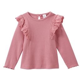 Topomini M&auml;dchen Langarmshirt mit H&auml;kelspitze