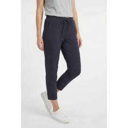 7/8-Hose KjBRAND "Susie XS", Damen, Gr. 54, N-Gr, blau (marine), Web, Obermaterial: 75% Polyamid, 25% Elasthan, unifarben, schmal 7/8-L&auml;nge, Hosen 7/8-Hose, in gro&szlig;en Gr&ouml;&szlig;en, mit Bindeband