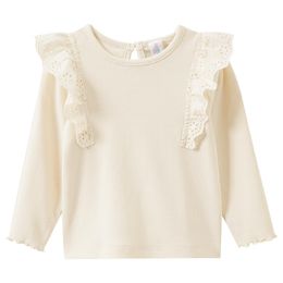 Topomini M&auml;dchen Langarmshirt mit H&auml;kelspitze