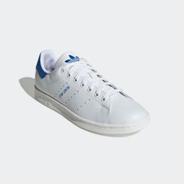 Sneaker adidas originals "STAN SMITH", Herren, Gr. 37, wei&szlig; (cloud wei&szlig;, cloud wei&szlig;, blau), Leder, Schuhe Sneaker