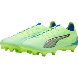 Fu&szlig;ballschuh Puma "ULTRA 5 MATCH FG/AG", Gr. 42, gelb (fizzy apple, Puma wei&szlig;, blaumazing), Synthetik, Schuhe Fu&szlig;ballschuh, f&uuml;r Rasenpl&auml;tze