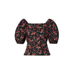 Oasis Bluse Damen Gr&ouml;&szlig;e M gr&uuml;n / rot / schwarz