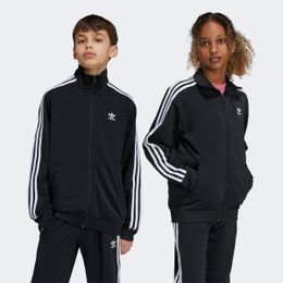 Trainingsjacke adidas originals "ADICOLOR FIREBIRD", Damen, Gr. 140, schwarz, Obermaterial: 100% Polyester, normal, Jacken Trainingsjacke