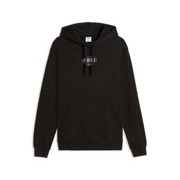 Kapuzensweatshirt Puma "ESS LOGO LAB STORY 1 HOODIE TR", Herren, Gr. XL, Puma schwarz, Sweatware, Obermaterial: 68% Baumwolle, 32% Polyester, bedruckt, regular fit normal, angesetztes B&uuml;ndchen, Sweatshirts Kapuzensweatshirt, Regular Fit, mit Kapuze, mit K&auml;ngurutasche, sportlicher Stil