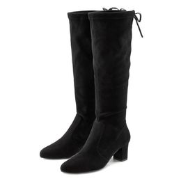 Lascana Schlupfstiefel 'Schlupfboots, Slouchy Boots, Slip-On,' schwarz Gr. 38 f&uuml;r Damen