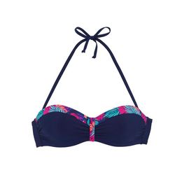 Lascana B&uuml;gel-Bandeau-Bikini-Top 'Exotic' mehrfarbig Gr. 36 Cup B. Mit B&uuml;gel. Nachhaltig.