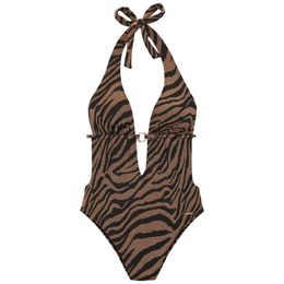 Bruno Banani Monokini 'Ember' mehrfarbig Gr. 42 Cup A/B f&uuml;r Damen. Mit Zierringe. Nachhaltig.