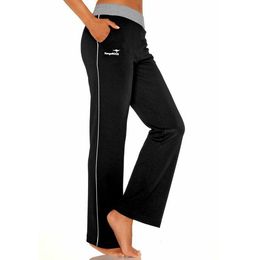 Kangaroos Relaxhose mehrfarbig Gr. 48/50 f&uuml;r Damen. Mit Logodruck, Logoschriftzug. Bequem. Nachhaltig.