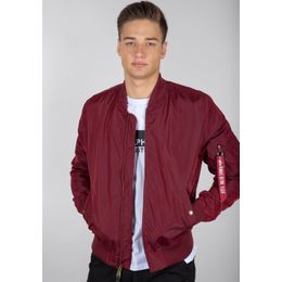 Bomberjacke Alpha Industries "MA-1 TT Light", Herren, Gr. XS, rot (burgundy), Obermaterial: 100% Nylon, Futter: 100% Nylon, Jacken Bomberjacke