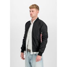 Bomberjacke Alpha Industries "MA-1 TT Light", Herren, Gr. XS, schwarz, Obermaterial: 100% Nylon, Futter: 100% Nylon, Jacken Bomberjacke
