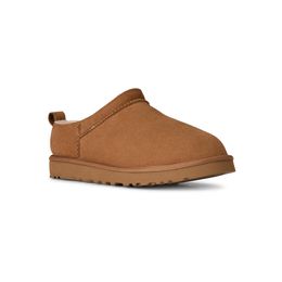 UGG Australia Schlupfboots UGG "Unisex CLASSIC MICRO", Herren, Gr. 8 (41), chestnut, Veloursleder, unifarben, Schuhe Schlupfboots, Boots, Clogs mit praktischer Anziehlasche