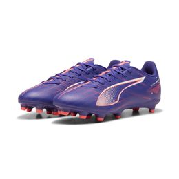 Fu&szlig;ballschuh Puma "ULTRA 5 PLAY FG/AG", Gr. 42, blau (lapis lazuli, Puma wei&szlig;, sunset glow), Synthetik, Schuhe Fu&szlig;ballschuh, f&uuml;r Rasenpl&auml;tze