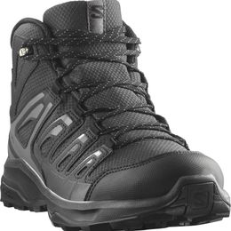 Wanderschuh Salomon "EXTEGRA MID GORE-TEX", Herren, Gr. 45, phantom, asphalt, castlerock, Synthetik, Textil, Schuhe Wanderschuh, wasserdicht dank Gore-Tex Membrane