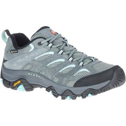 Wanderschuh Merrell "MOAB 3 GTX", Damen, Gr. 38,5, sedona sage, Leder, Synthetik, Schuhe Wanderschuh, wasserdicht dank Gore-Tex Membrane, mit Vibram Sohle