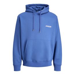 JACK & JONES Sweatshirt 'JCOUnion' male size XXL Gentian / White