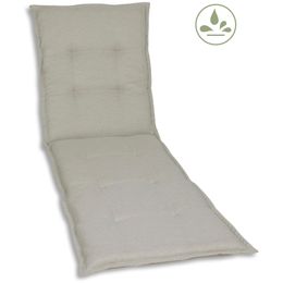 Liegenauflage GO-DE "TOPSELLER", beige, B:60cm H:190cm, Bezug: 100% Polyester, Polsterauflagen, Liegenauflage, Rollliegenauflage, wasserabweisend, Topseller