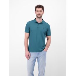 Poloshirt Lerros "Poloshirt, COOL & DRY und Logo-Stitch", Herren, Gr. 3XL, soft teal, 60% Baumwolle, 40% Polyester, ohne Ausschnitt, Shirts Poloshirt, Trocknet schnell, angenehm k&uuml;hl, pflegeleicht, kurzarm, einfarbig