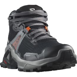 Wanderschuh Salomon "X RAISE MID GORE-TEX J", M&auml;dchen, Gr. 33, schwarz, Mesh, Schuhe Wanderschuh, wasserdicht