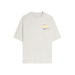 Bershka T-Shirt Herren Gr&ouml;&szlig;e XL gelb / hellgrau / schwarz