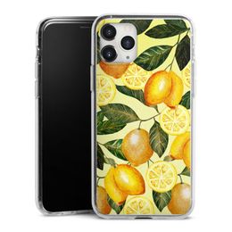 DeinDesign iPhone 11 Pro Max Handy Silikon H&uuml;lle Case transparent Handyh&uuml;lle Summer Fruits Lemon Silikon Case