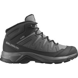 Winterstiefel Salomon "X-ADVENTURE COLDRUSH WP W", Damen, Gr. 37, castlerock, schwarz, phantom, Leder, Textil, Schuhe Winterstiefel, Winterschuhe, Winterboots, Snowboots, wasserdicht
