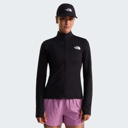Trainingsjacke The North Face "W FLEX FULL ZIP JACKET", Damen, Gr. L, tnf schwarz, Obermaterial: 77% Polyester, 23% Elasthan, Jacken Trainingsjacke, f&uuml;r Fitness und sportliche Aktivit&auml;ten, viel Stretch
