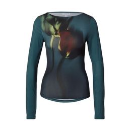 Topshop Shirt 'KIMMIE' Damen Gr&ouml;&szlig;e M petrol / hellgr&uuml;n / dunkelrot / schwarz