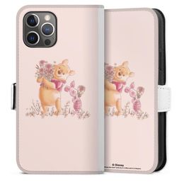DeinDesign iPhone 12 Pro Handy Klapph&uuml;lle Handyh&uuml;lle aus Kunst Leder wei&szlig; Flip Case Official Licensed Product Winnie The Pooh Piglet Disney Sideflip mit Lasche