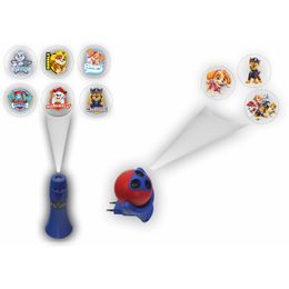 Niermann LED Nachtlicht "Paw Patrol, Kinderlampe, Kinderzimmer", blau, 1, 1 Stk., Leuchten, Set Paw Patrol 2 (1 x Stecker-Nachtlicht, 1 x Taschenprojektor), LED Nachtlicht