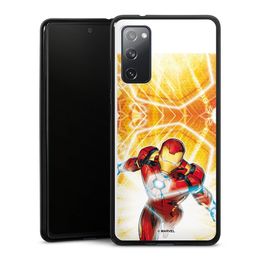DeinDesign Galaxy S20 FE Handy Silikon H&uuml;lle Case schwarz Handyh&uuml;lle Marvel Fire Iron Man