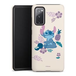 DeinDesign Galaxy S20 FE Handy Panzer Handyh&uuml;lle robuste Outdoor H&uuml;lle Schutzh&uuml;lle matt Official Licensed Product Flowers Lilo & Stitch Tough Case