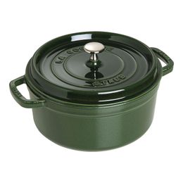 Staub La Cocotte Cocotte 26 cm, rund, Basilikum-Gr&uuml;n, Gusseisen