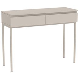 Hom&acute;in Hom`in Konsolentisch, Kaschmir, Metall, Holzwerkstoff, 2 Schublade(n) Schubladen, rechteckig, eckig, 35x77x100 cm, Bsci, Wohnzimmer, Wohnzimmertische, Konsolentische