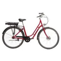 E-Bike SAXONETTE "Fashion Plus 2.0" Gr. 45, rot (ruby rot, rubinrot), Elektrofahrr&auml;der, 45cm, 28 Zoll (71,12cm), Pedelec, Elektrofahrrad f&uuml;r Damen u. Herren