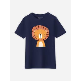 WOOOP Shirt "Leo" in Dunkelblau - 64% | Gr&ouml;&szlig;e 104 | Kinder-oberteile