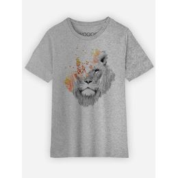 WOOOP Shirt "If I roar" in Grau - 64% | Gr&ouml;&szlig;e 92 | Kinder-oberteile