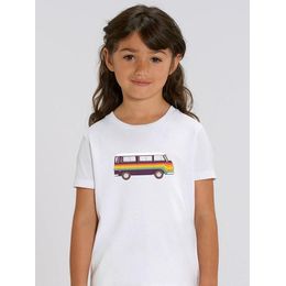 WOOOP Shirt "Rainbow Van" in Wei&szlig; - 64% | Gr&ouml;&szlig;e 152 | Kinder-oberteile