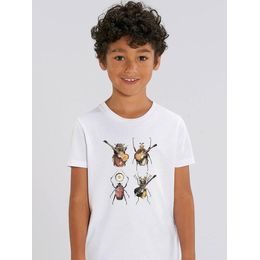WOOOP Shirt "Beetles" in Wei&szlig; - 64% | Gr&ouml;&szlig;e 92 | Kinder-oberteile