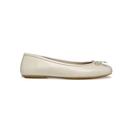 Geox Leder-Ballerinas "Palmaria" in Creme - 52% | Gr&ouml;&szlig;e 38 | Damen-ballerinas