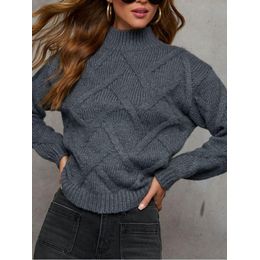 Milan Kiss Pullover in Anthrazit - 68% | Gr&ouml;&szlig;e M | Damen-pullover-cardigans