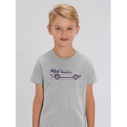 WOOOP Shirt "Delorean" in Grau - 61% | Gr&ouml;&szlig;e 128 | Kinder-oberteile