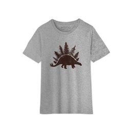 WOOOP Shirt "Stegoforest" in Grau - 61% | Gr&ouml;&szlig;e 140 | Kinder-oberteile