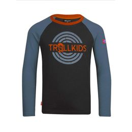 Trollkids Longsleeve "Preikestolen" in Dunkelblau/ Hellblau - 39% | Gr&ouml;&szlig;e 140 | Kinder-longsleeves
