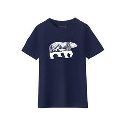 WOOOP Shirt "Bear and Foxes" in Dunkelblau - 64% | Gr&ouml;&szlig;e 92 | Kinder-oberteile
