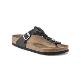 Birkenstock Leder-Zehentrenner "Gizeh" in Schwarz - Weite N - 19% | Gr&ouml;&szlig;e 37 | Damen-sandalen